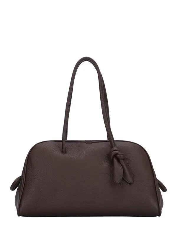 Jacquemus Calf Leather Handbag - Darkbrown