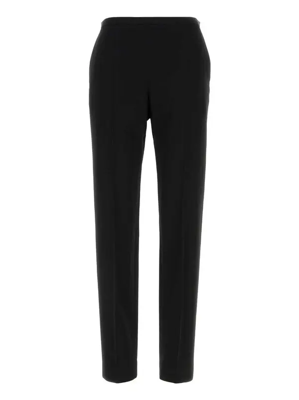 THE ROW Cyril Wool Tailored Trousers - Black