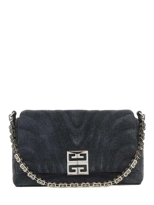 Givenchy Medium 4g Soft Handbag In Denim - Black