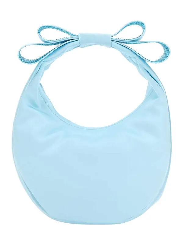 Mach & Mach Cadeau Satin Handbag - Light Blue