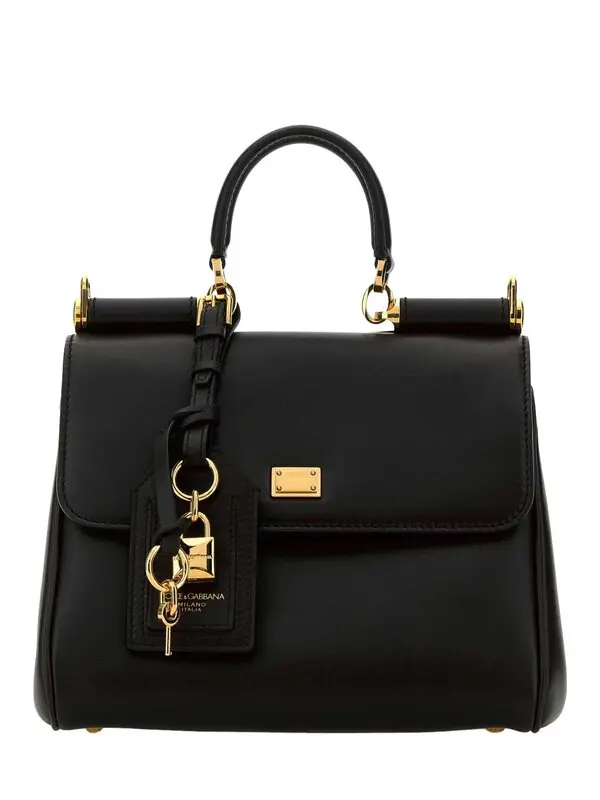 Dolce & Gabbana Calf Leather My Sicily Handbag - Black