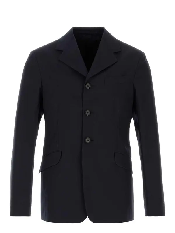 JIL SANDER Virgin Wool Blazer For - Blue
