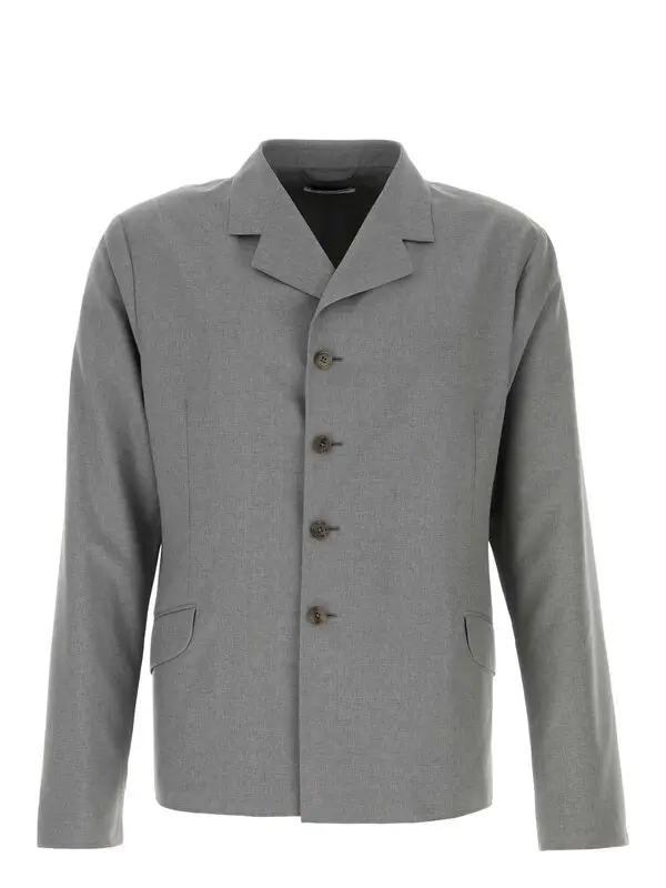 JIL SANDER Virgin Wool Blazer - Grey