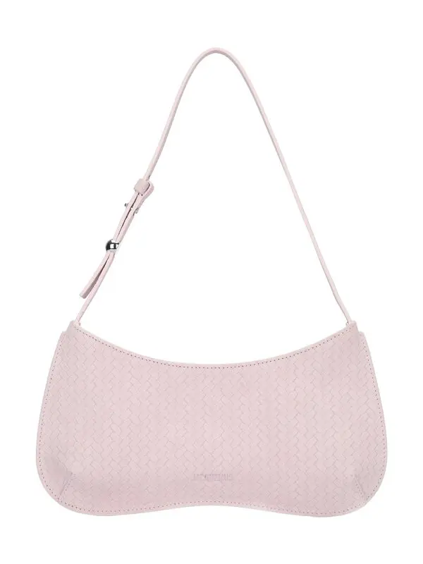 Jacquemus Le Bisou Suede-textured Shoulder Bag - Lightpink