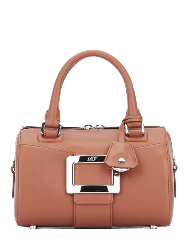 ROGER VIVIER Belle Vivier Bowling Mini Bag - Cognacscuro