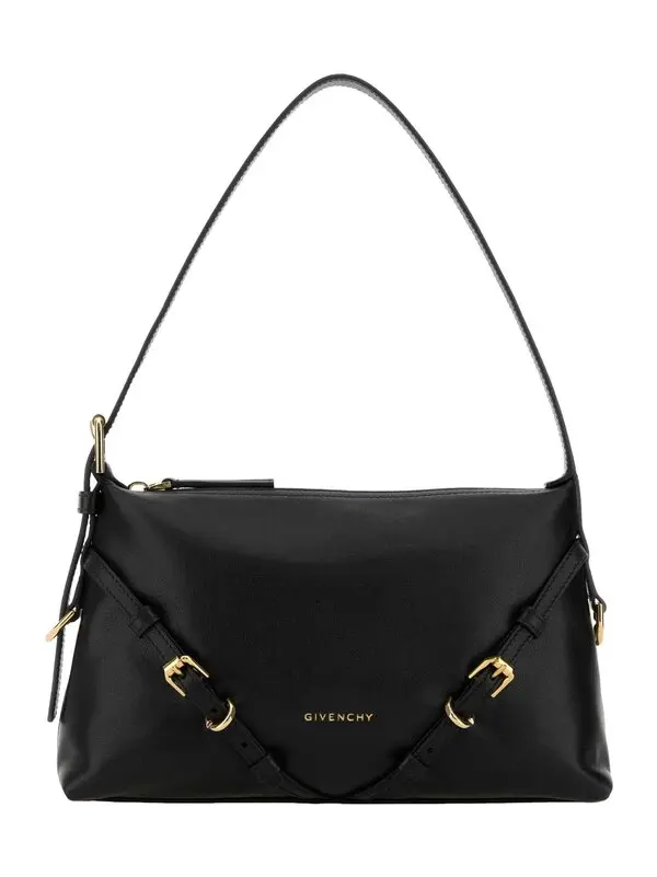 Givenchy Mini Voyou Leather Shoulder Handbag 29.5cm - Black
