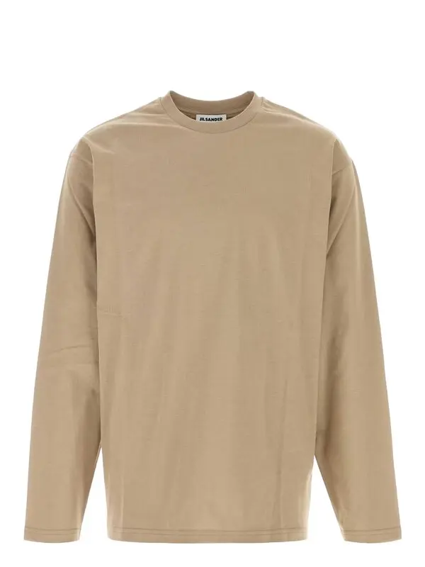 JIL SANDER Cotton T-shirt - Camel