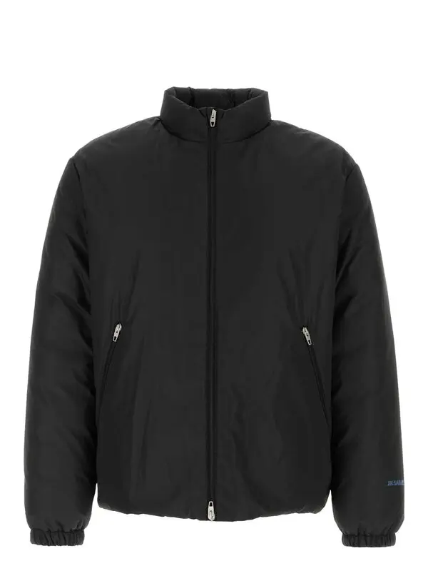 JIL SANDER Zip-up Down Jacket - Black