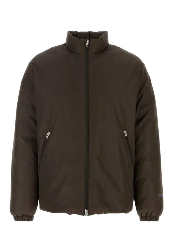 JIL SANDER Zip-up Down Jacket - Brown