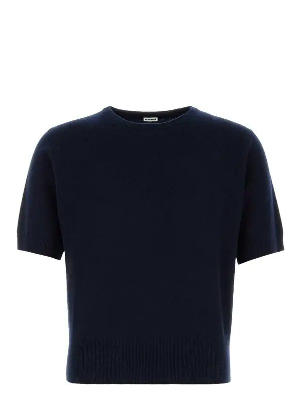 JIL SANDER Wool-cashmere Knit Sweater - Blue