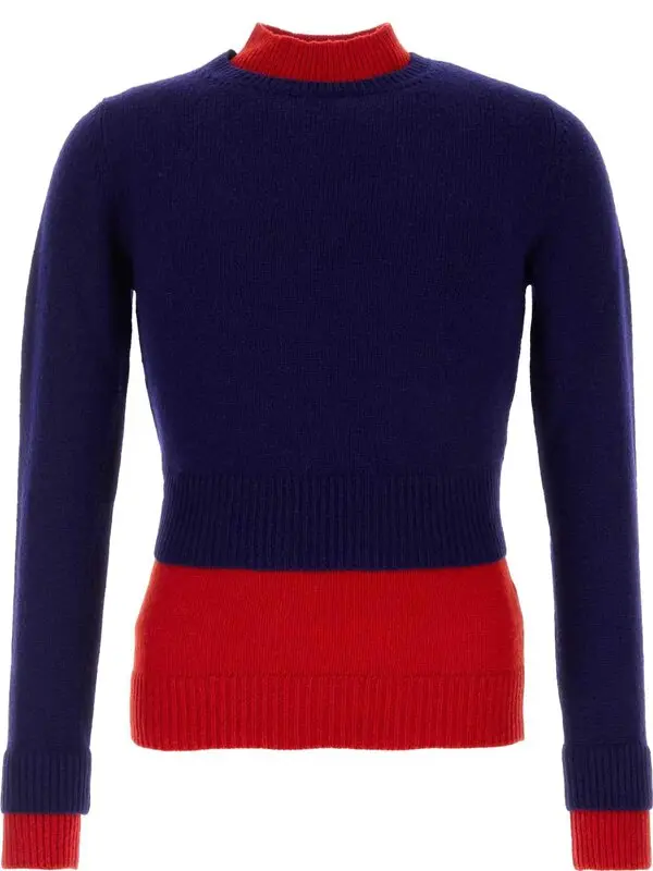 JIL SANDER Wool Blend Knit Sweater - Multicoloured