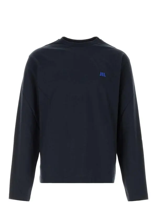 JIL SANDER Midnight Cotton T-shirt - Blue