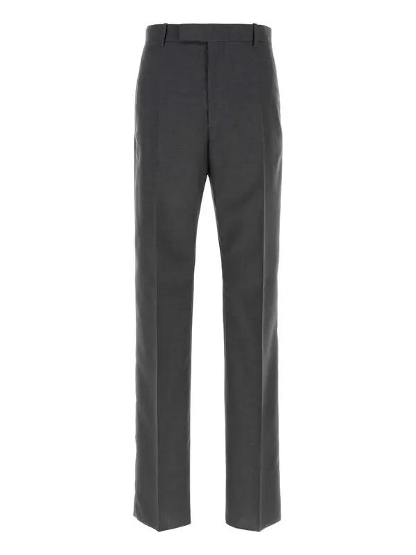 JIL SANDER Virgin Wool Tailored Trousers - Grey