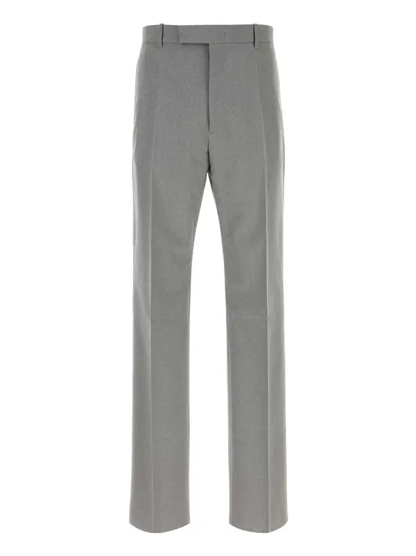 JIL SANDER Virgin Wool Tailored Trousers - Grey