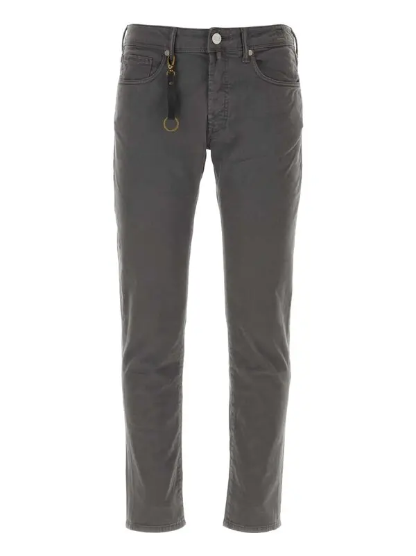 Incotex Stretch Cotton Tailored Trousers - Grey