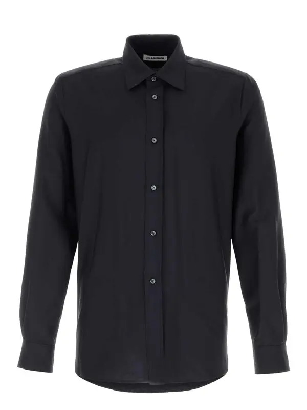 JIL SANDER Wool And Mohair Blend Shirt - Blue