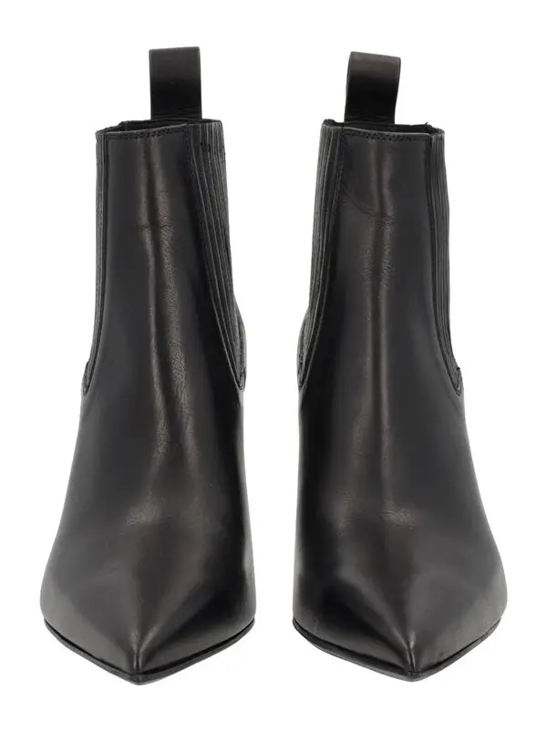 Rick Owens Leather Pointed-toe Chelsea Boots - Black