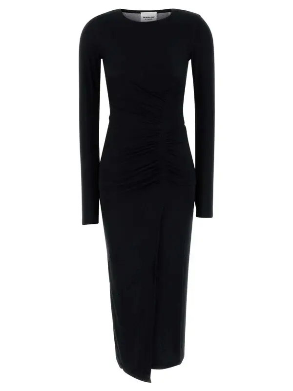 Isabel Marant Étoile Jelina Stretch Modal Midi Dress - Black