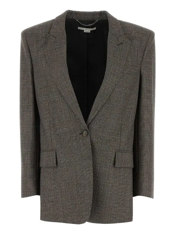 Stella McCartney Embroidered Oversize Wool Blazer - Printed
