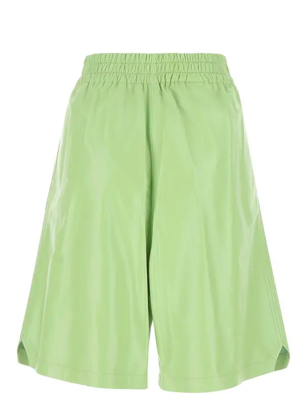 Bottega Veneta Lamb Leather Shorts - Green