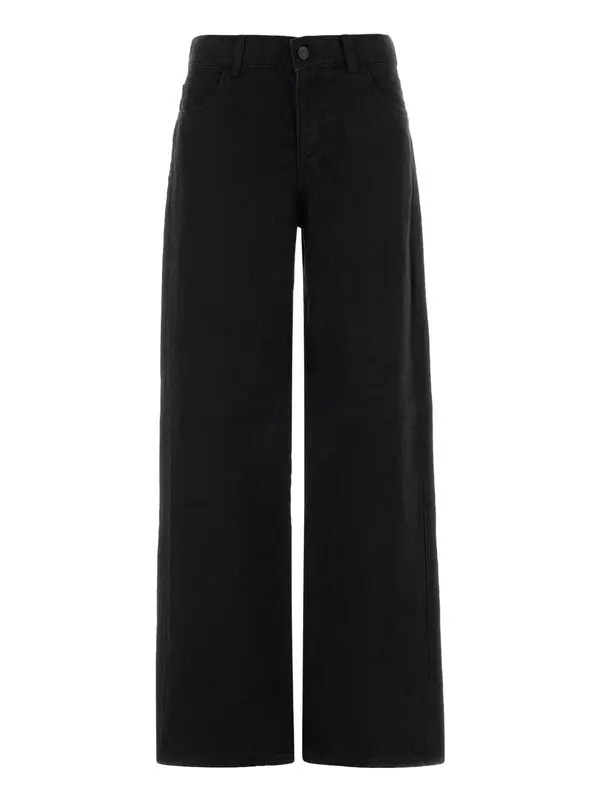 THE ROW Eglitta Jeans In Linen Denim - Black