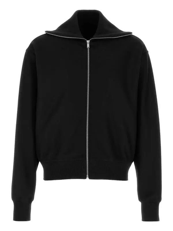 JIL SANDER 100% Wool Cardigan - Black