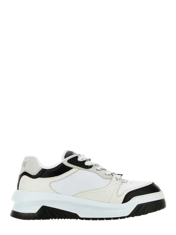 Versace Odissea Leather Low Top Sneakers - Multicoloured