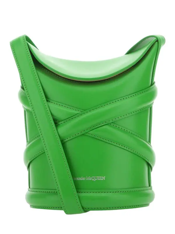 Alexander McQueen The Curve Bucket Bag - Green