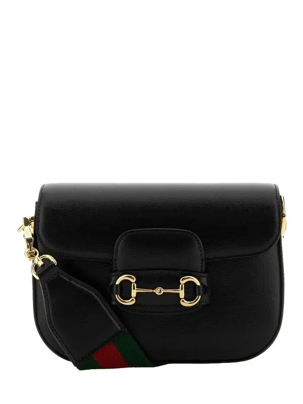 Gucci Mini Horsebit 1955 Leather Crossbody Bag - Black