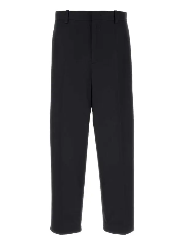 JIL SANDER Cotton Tailored Pants - Blue