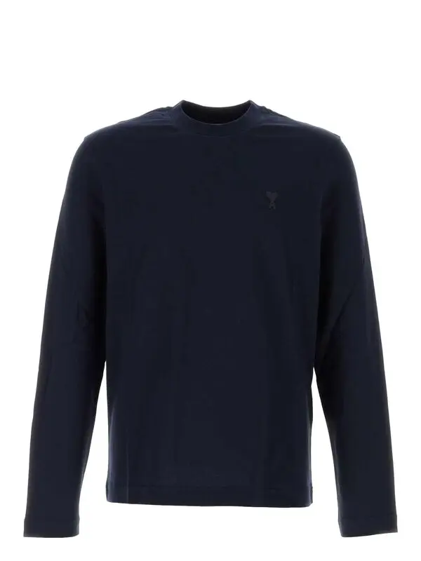 AMI Paris Organic Cotton T-shirt - Blue