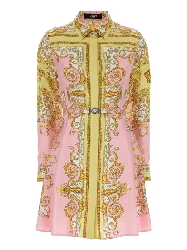 Versace Twill Shirt Dress - Printed