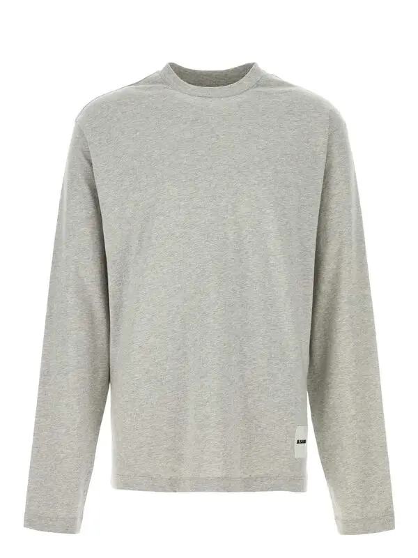 JIL SANDER Organic Cotton T-shirt Set For - Grey