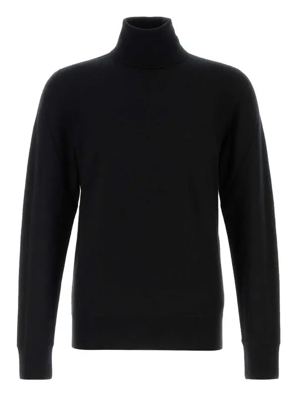 THE ROW Cashmere Turtleneck Sweater - Black