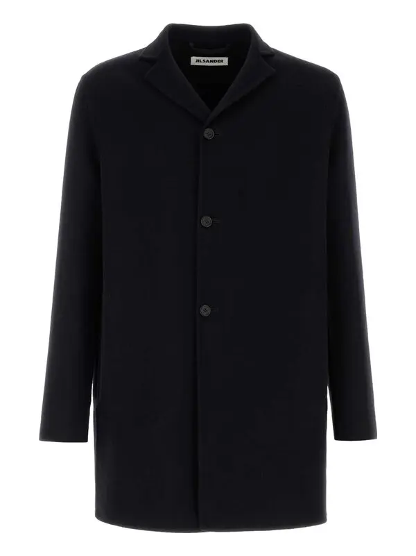 JIL SANDER Tailored Cashmere Blend Jacket - Blue