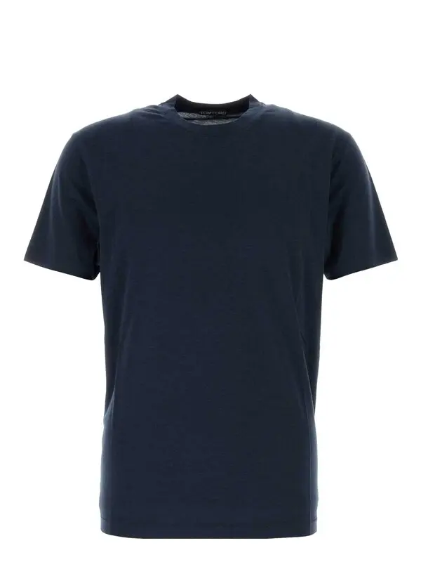 TOM FORD Lyocell Blend T-shirt - Blue