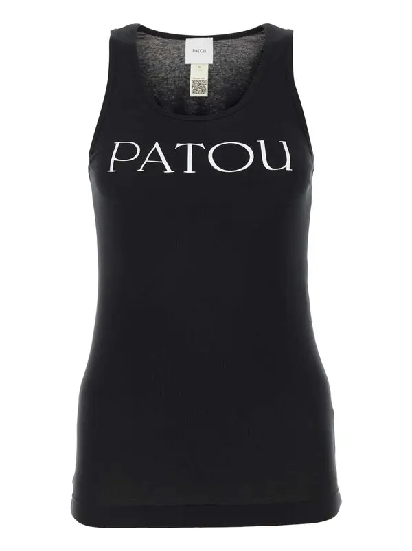 PATOU Cotton Tank Top - Black
