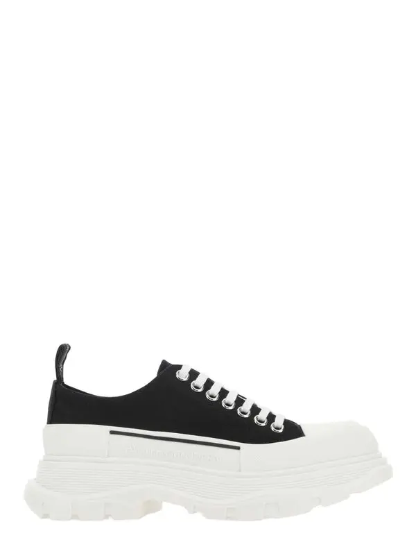 Alexander McQueen Tread Slick Canvas Sneakers - Black