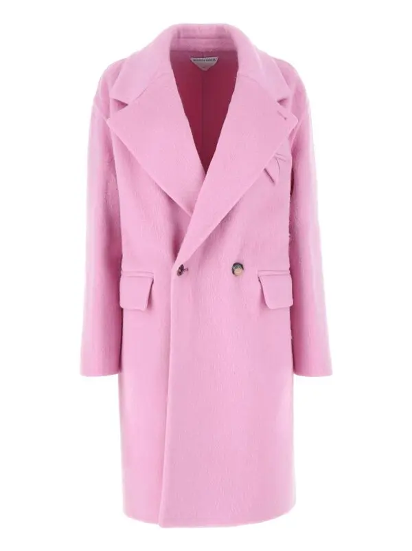 Bottega Veneta Wool-blend Double-breasted Jacket - Pink