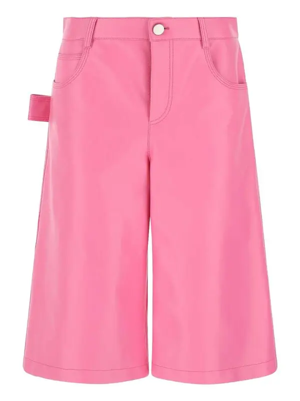 Bottega Veneta Nappa Leather Tailored Bermuda Shorts - Pink