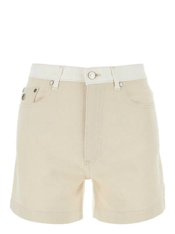 Stella McCartney Two-tone Denim Shorts - Multicoloured