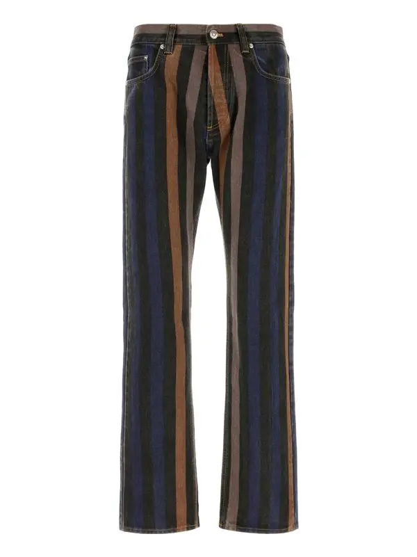 Versace Striped Denim Jeans - Stripped
