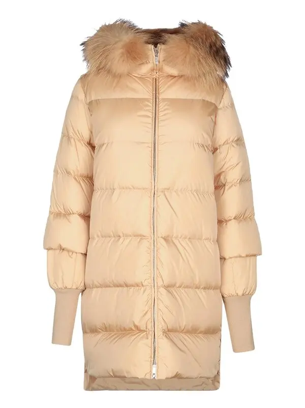 Add Puffer Jacket With Fur Trimmed Hood - 7007