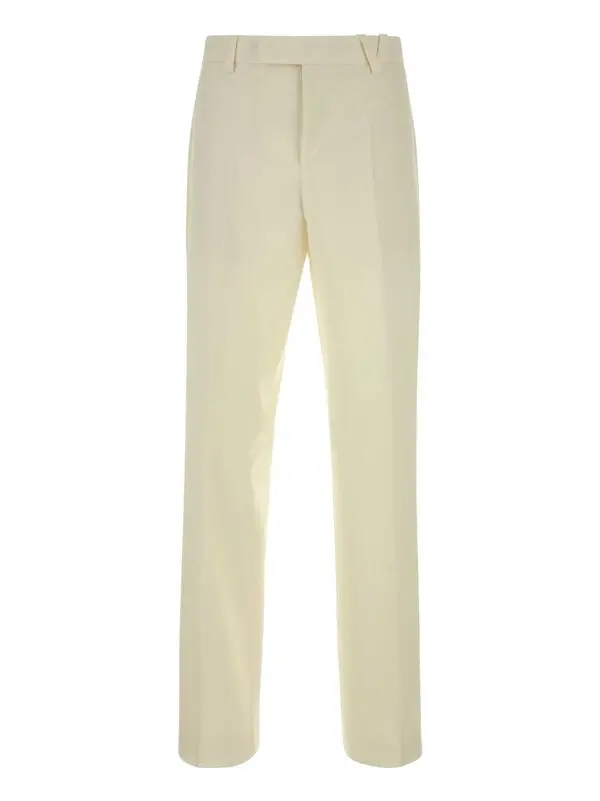 Versace Wool-blend Tailored Trousers - White