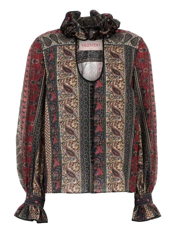 Valentino Garavani Cotton-blend Blouse - Printed