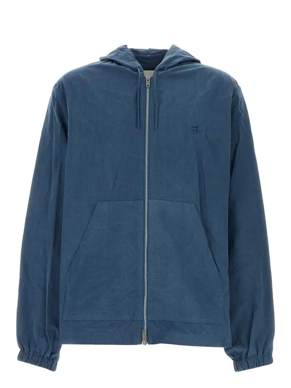 Givenchy Cotton Zip-up Jacket With Air Force-inspired Design - Light Blue