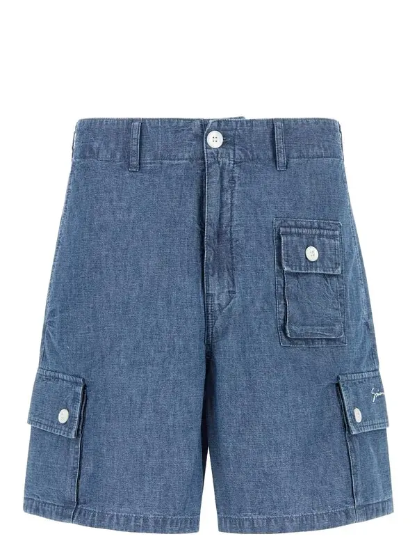 Givenchy Cotton Denim Bermuda Shorts - Light Blue