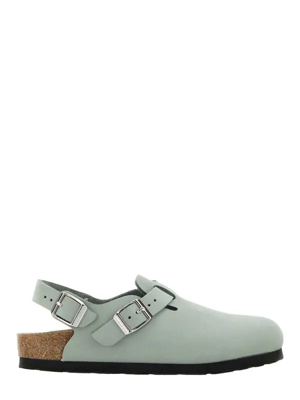 BIRKENSTOCK Suede Tokyo Slippers - Green