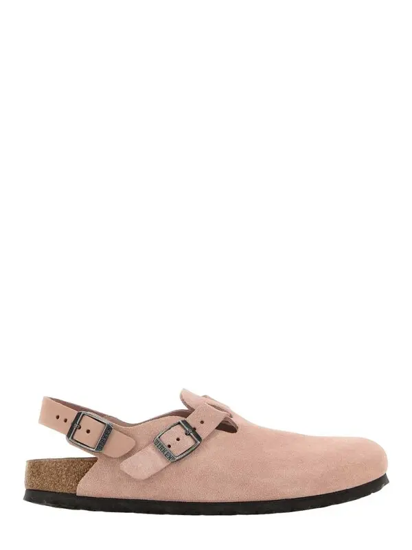 BIRKENSTOCK Suede Tokyo Slippers - Pink