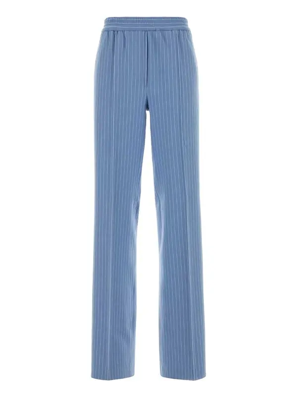 ORIANE Embroidered Jersey Stripe Jogger Pants - Stripped